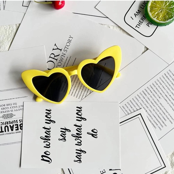 Accessories | Fashion Goggle Heart Sunglasses Vintage Love Heart Shaped ...
